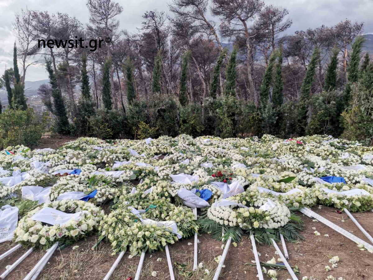 Μια «θάλασσα» από στεφάνια στο τάφο του τέως Βασιλιά Κωνσταντίνου στο ...
